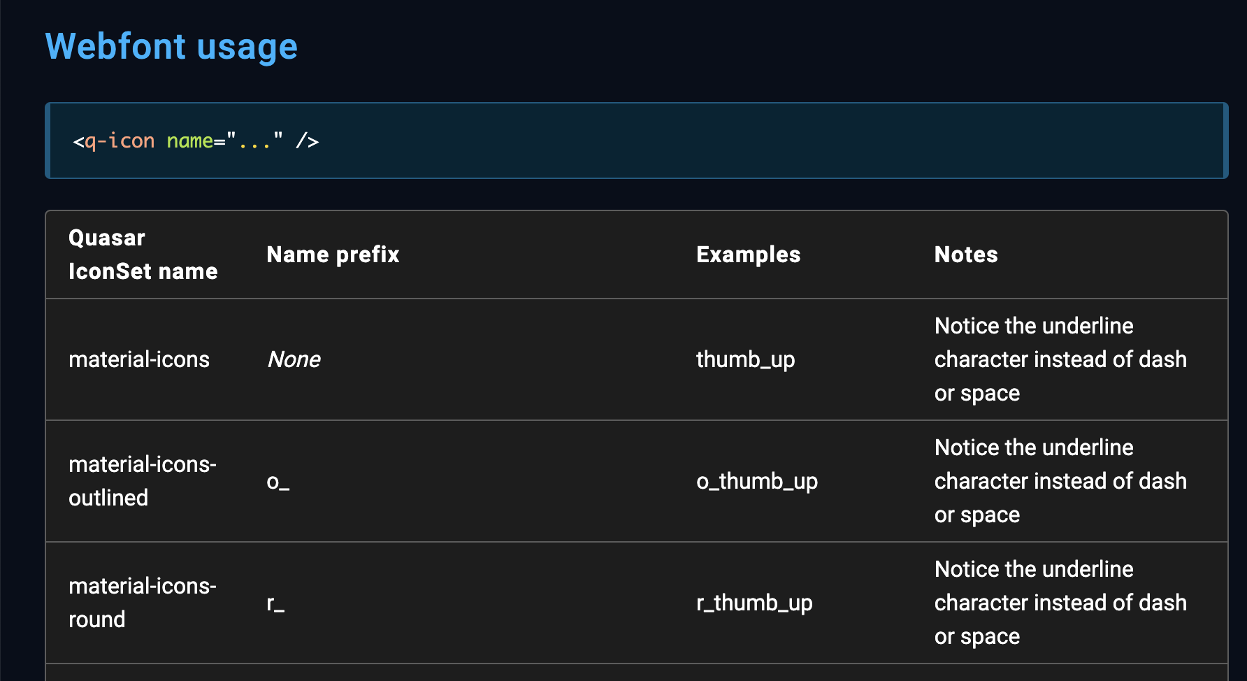 UMD（CDN）版Quasarでデフォルト以外のアイコンを使う – 微風 on the web…